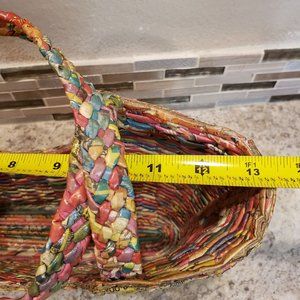 Hand Crafted | Bags | Vintage 6s 70s Colorful Handmade Rolled Recycled ...